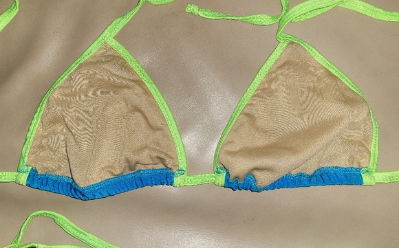 Cloris Murphy | Swim | Crystal Rhinestone Tritop Scrunchy Butt Bikini ...